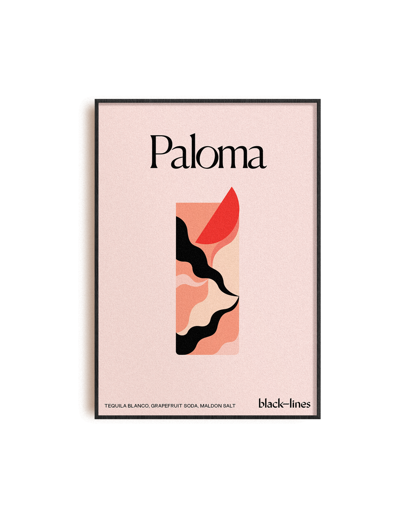 Paloma Print A2 | Black Lines