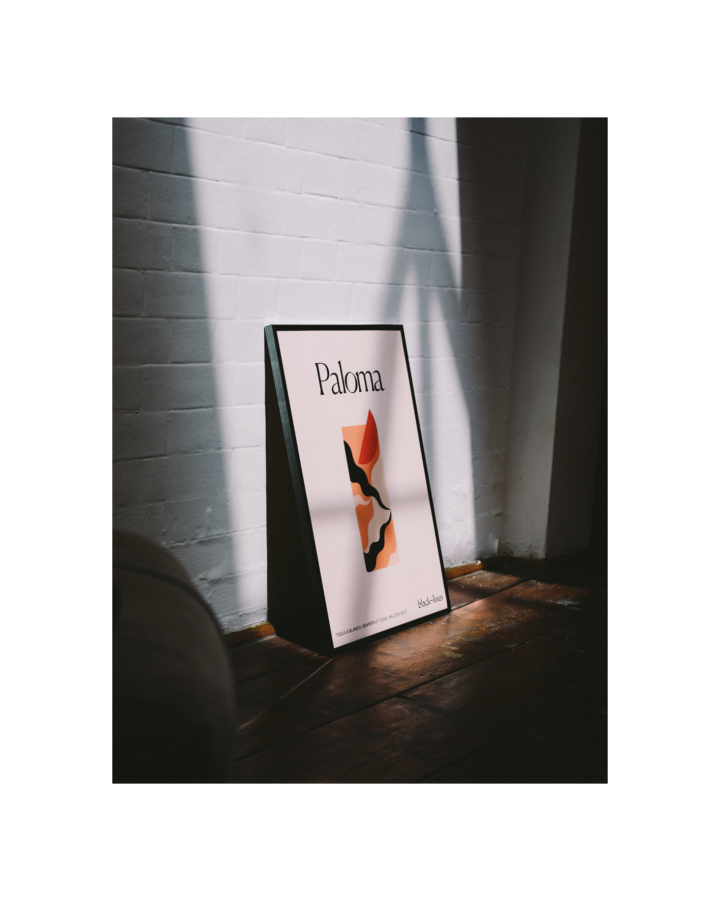 Paloma Print A2 | Black Lines