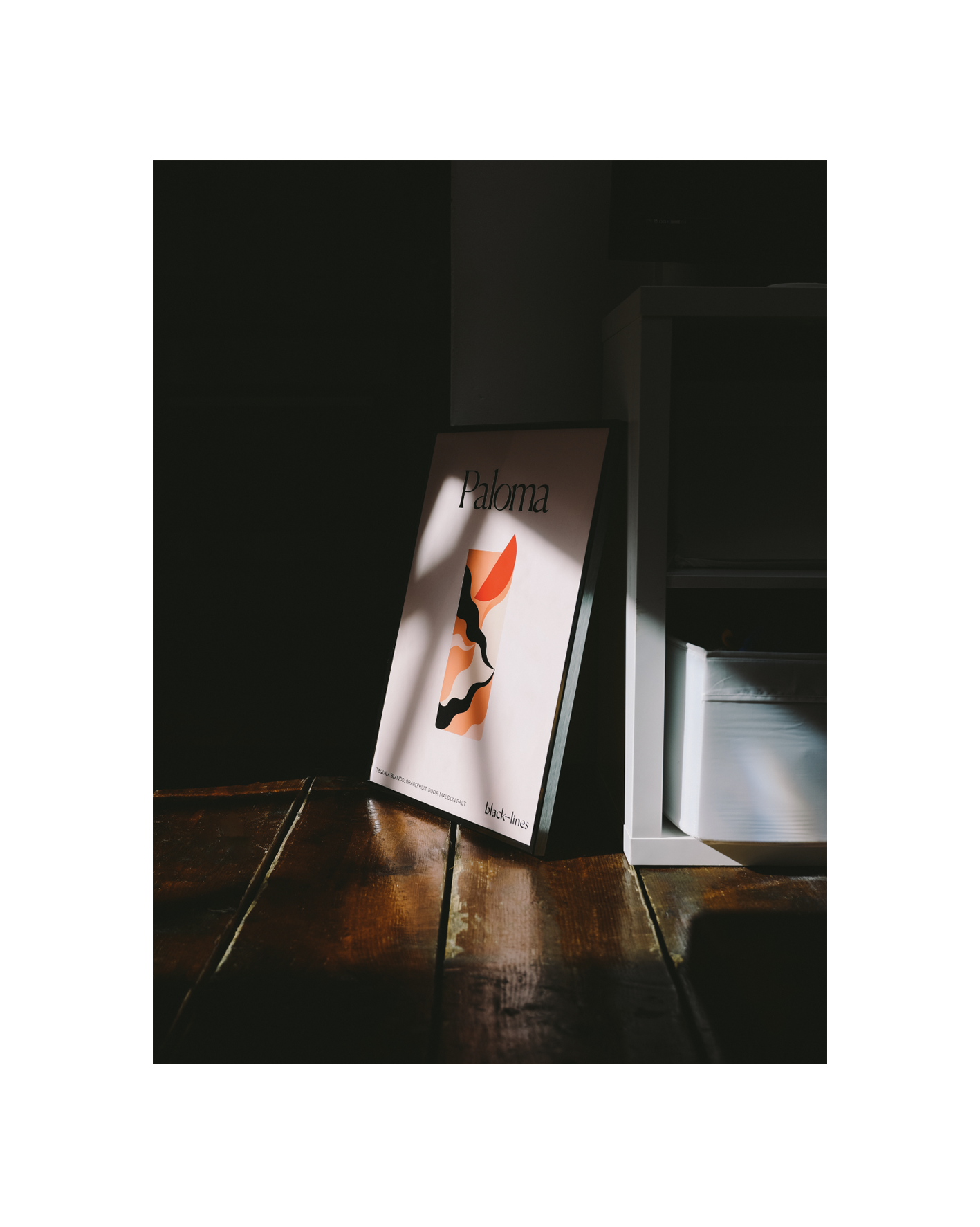 Paloma Print A2 | Black Lines